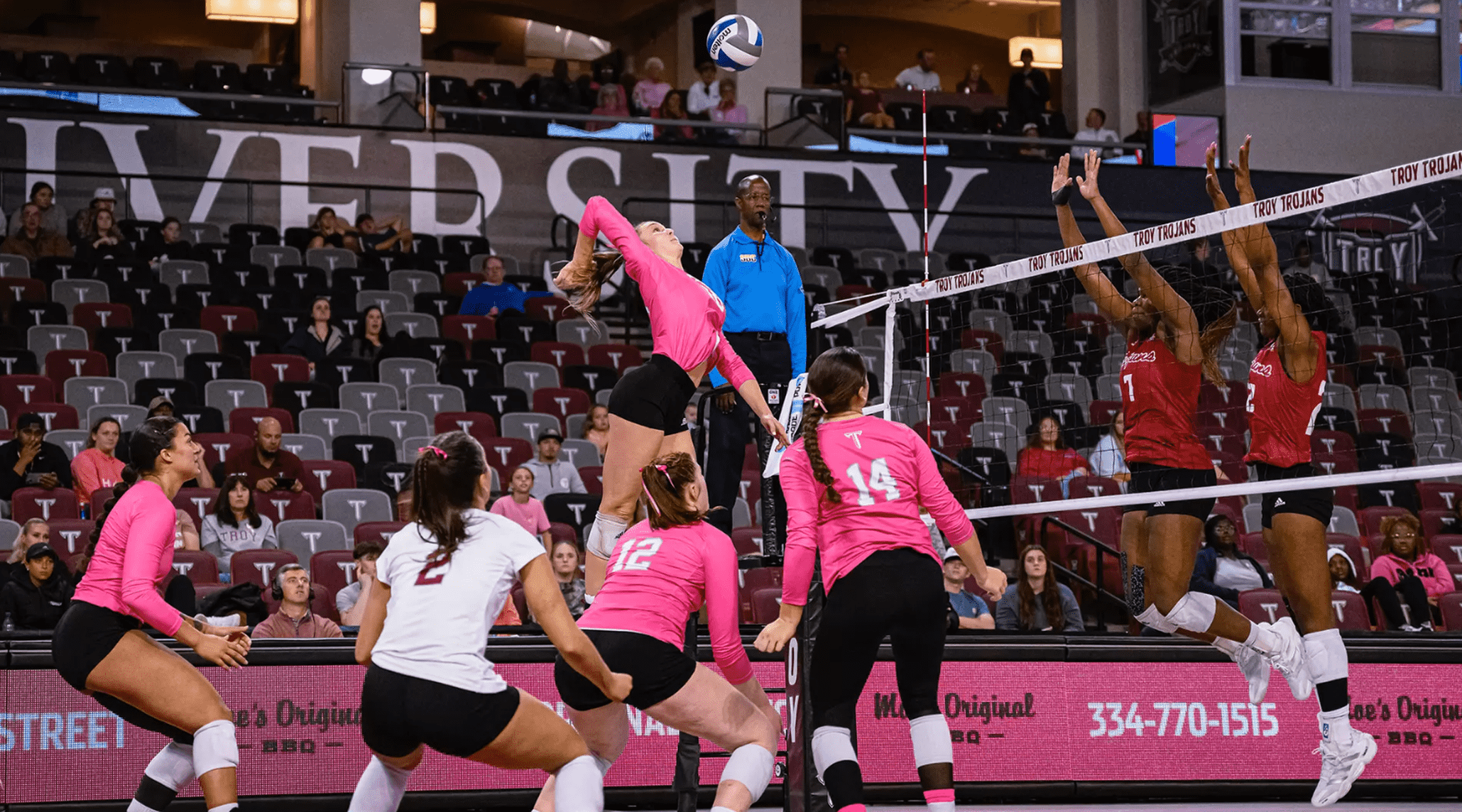 Troy Volleyball takes on Louisiana Ragin' Cajuns in Trojan Arena ...