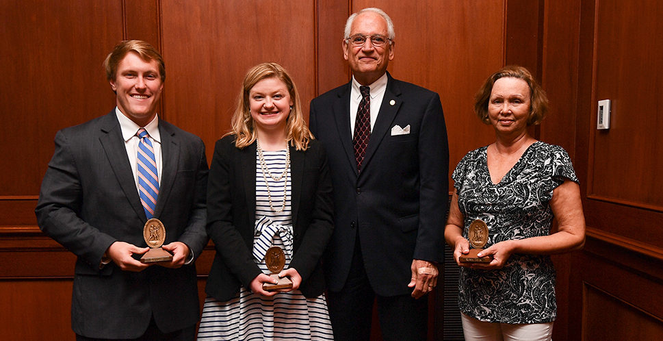 Three honored with Sullivan Awards at Troy University - Troy Today