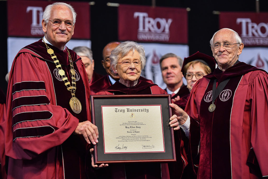Gov. Kay Ivey encourages Troy University graduates to commit to ...
