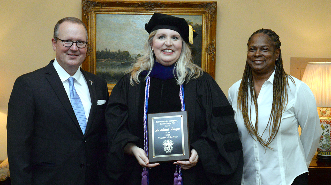 Dunagan honored with Teacher of the Year Award at TROY’s Montgomery ...