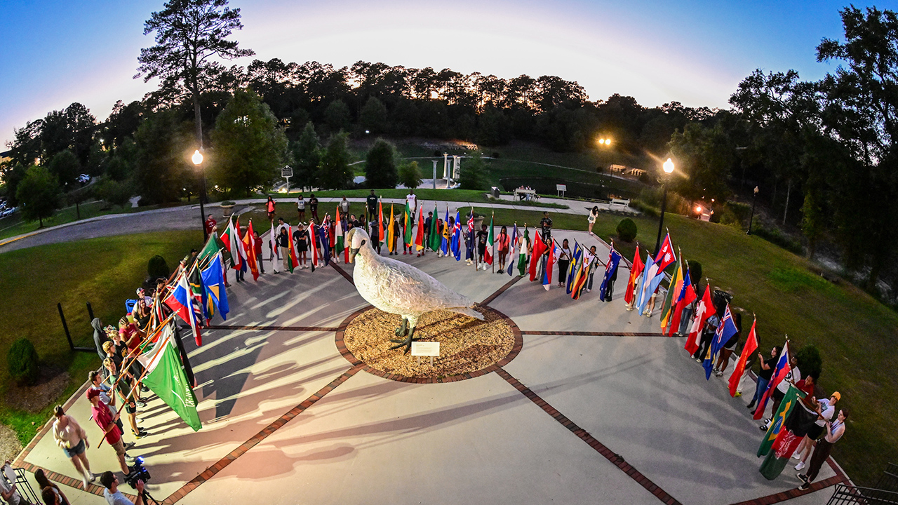TROY students gather in observance of the United Nation's International ...