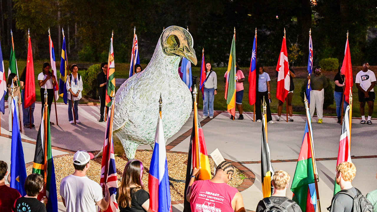 TROY students gather in observance of the United Nation's International ...