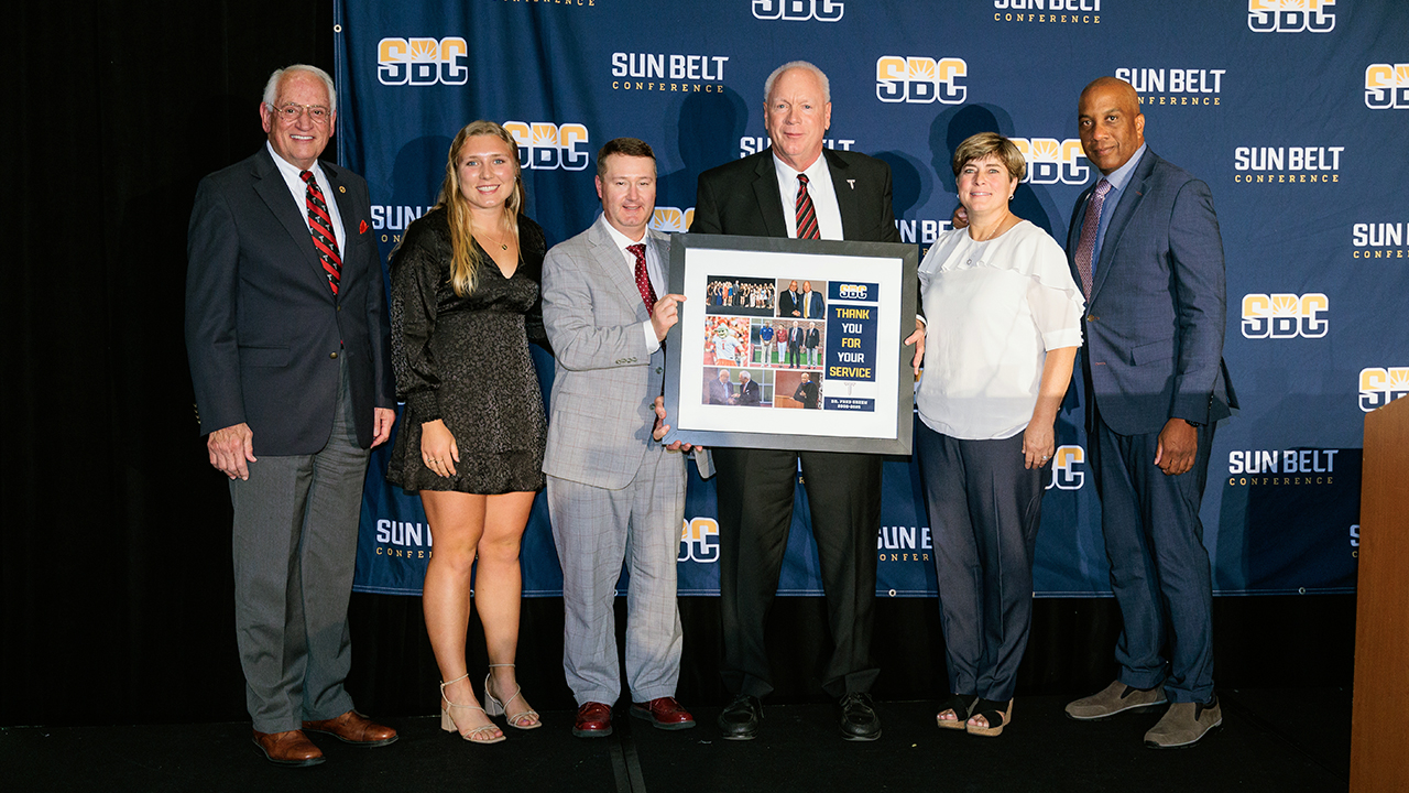 Sun Belt Conference honors Dr. Fred Green for service as TROY's Faculty ...