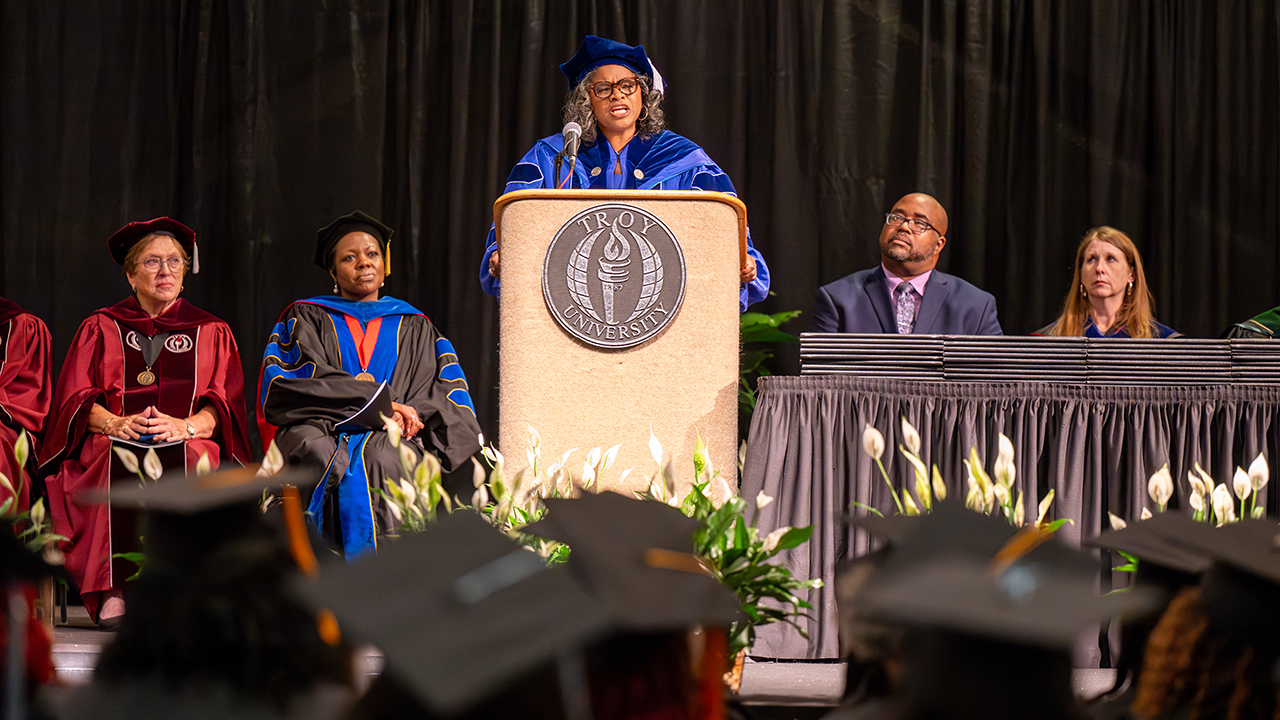 Sherrod encourages TROY graduates to pursue significance rather than ...